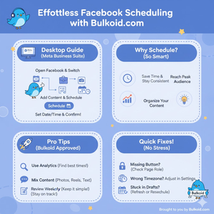 The Easiest Way to Schedule Facebook Posts - Bulkoid Blog